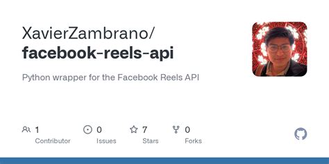 Github Xavierzambranofacebook Reels Api Python Wrapper For The Facebook Reels Api
