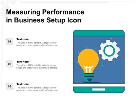 Measuring Performance In Business Setup Icon Ppt PowerPoint Presentation Gallery Example PDF