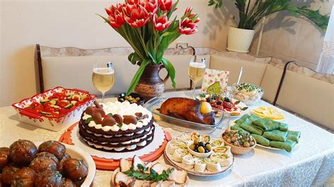 Праздничный Стол на День Рождения Мамы Youtube