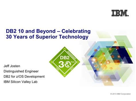 db2 for z os 30 years of innovation gse belux