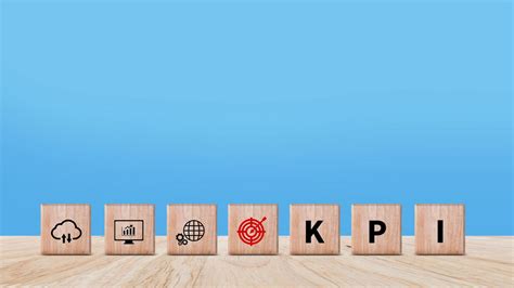 Kpi Text In Wooden Cube Key Performance Indicator Concept Management