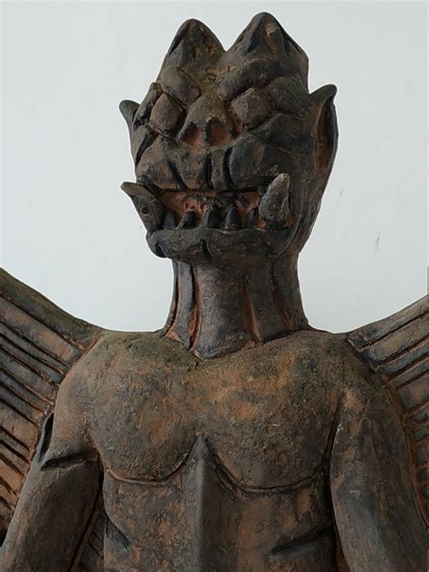 Large Powerful Pazuzu Demon Statue By Artist Ting Hua Liu 18 5x12x2 25 Collector Etsy