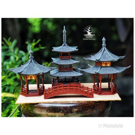 เซต โมเดลศาลาจีน 4 ชิ้น ของตกแต่งบ้านแนวจีน ญี่ปุ่น ตกแต่งประกอบฉากงานศิลปะต่างๆ Line Shopping