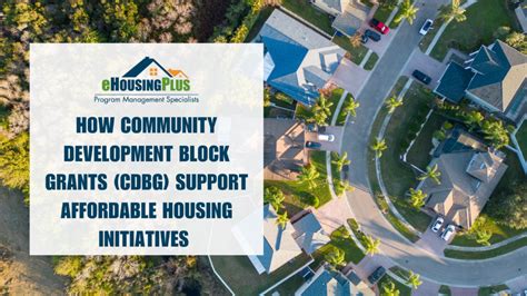 How Community Development Block Grants Cdbg Support Affordable