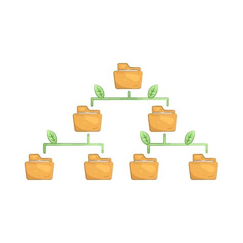 Folder Structure Tree Diagram 67772264 Vector Art At Vecteezy