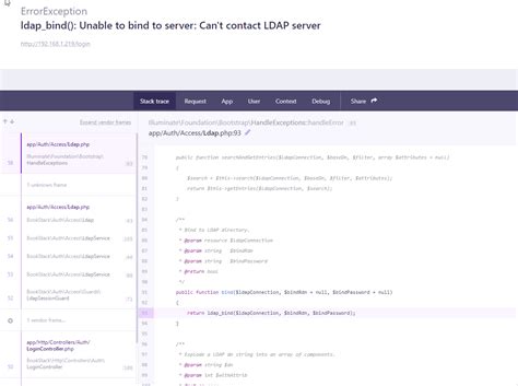 Php Ldapbind Unable To Bind To Server Stronger Authentication Required