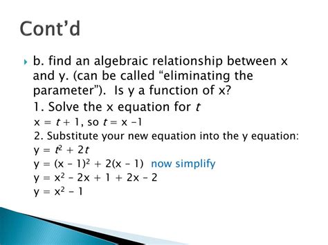 Ppt 1 5 Parametric Relations And Inverses Powerpoint Presentation