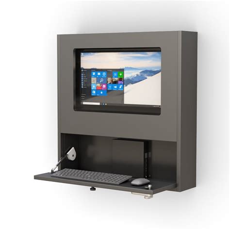 Wall Mounted Lockable Workstation
