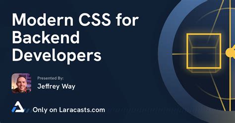laracasts modern css for backend developers