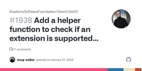 Add A Helper Function To Check If An Extension Is Supported By