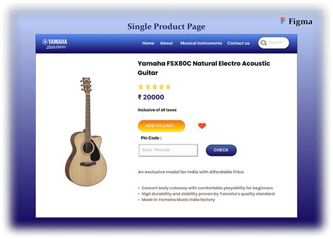 single product page ui design behance