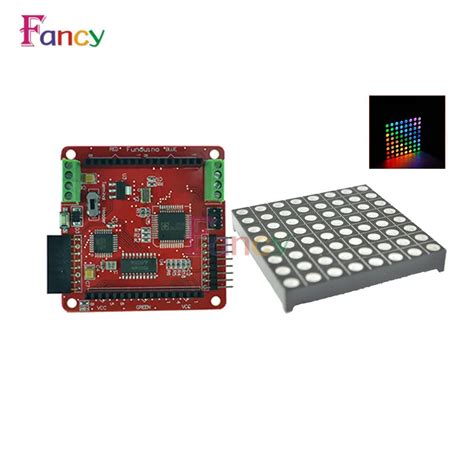Full Color RGB X LED Matrix With Colorful Magic Matrix Driver Shield Colorduino Kit For Diy In