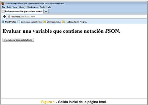 Utilización de un parser JSON en jQuery Asesoría y capacitación en informática