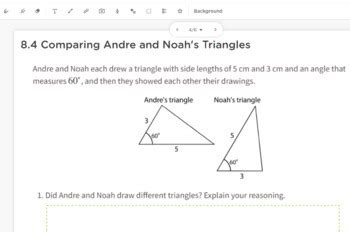 Classkick U7 L8 Triangles With 3 Common Measures Grade 7 Open Up Resources