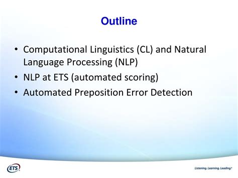 Ppt Automated Identification Of Preposition Errors Powerpoint