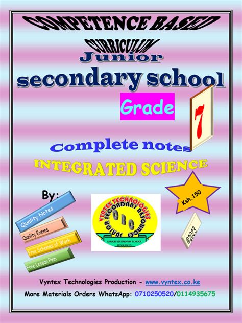Grade 7 Cbc Complete Integrated Science Notes Pdf Mixture Distillation
