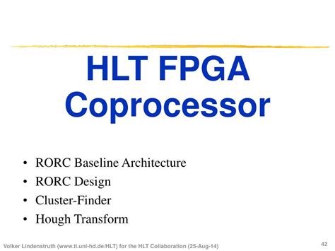 Ppt Physics Applications Online Architecture Fpga Coprocessor Hlt