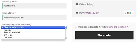 Php Hide Cod Payment Based On Chosen Select Field Options In
