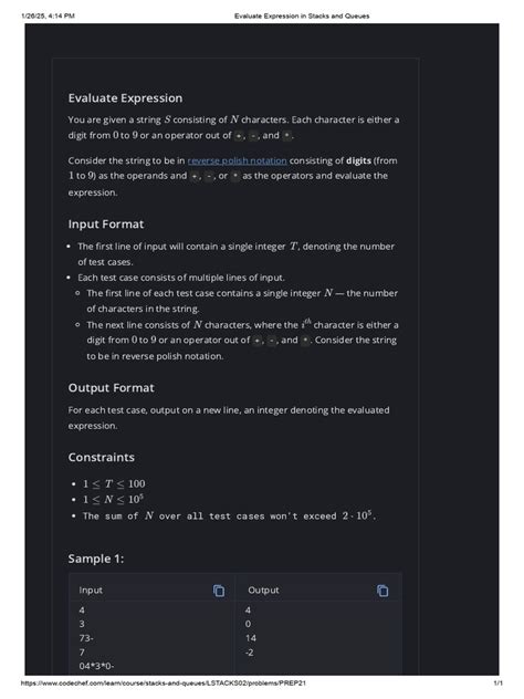 Evaluate Expression In Stacks And Queues Pdf