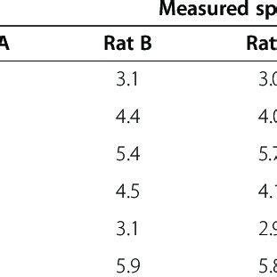 Spatial Accuracy Characterization With The Rat Model Download Table