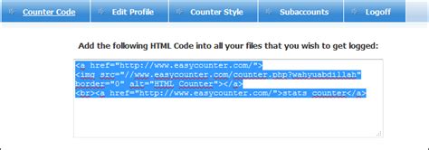 Cara Membuat Visitor Counter Menggunakan Easy Counter Terbitan Kita