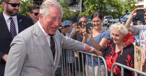 Prince Charles Looks Red Faced As Hes Reunited With Aussie Admirer He Kissed In 1979 Mirror