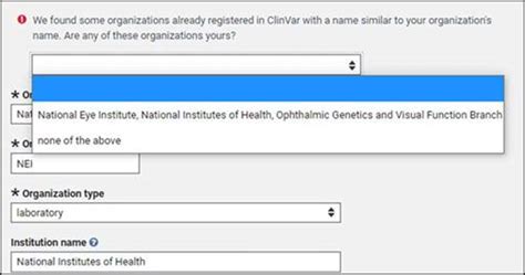 Clinvar Submission Portal
