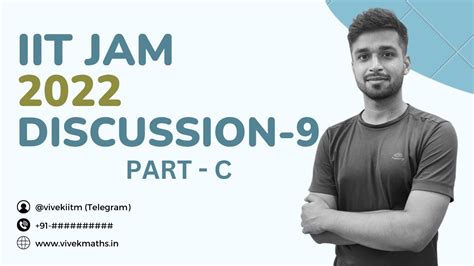 lec 9 iit jam 2022 paper discussion 9 iit jam csir net