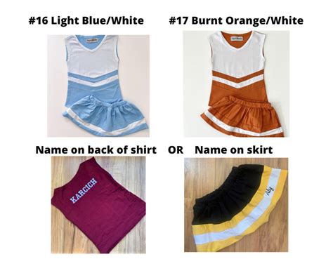 Personalized Cheer Uniforms Girls Cheer Outfits Personalized