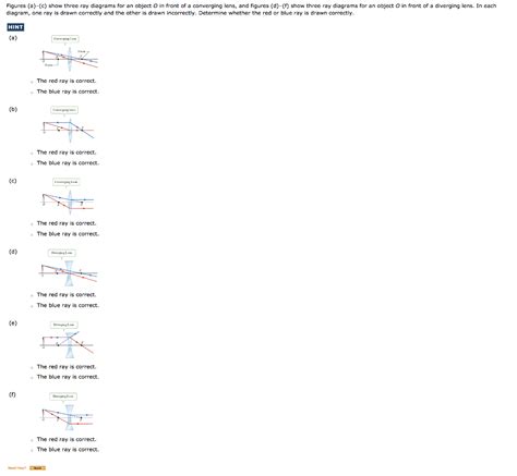 Solved Figures A C Show Three Ray Diagrams For An Object Chegg Com