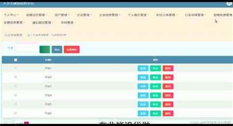 基于ssm大学生就业信息平台源码高校就业平台源码 Csdn博客