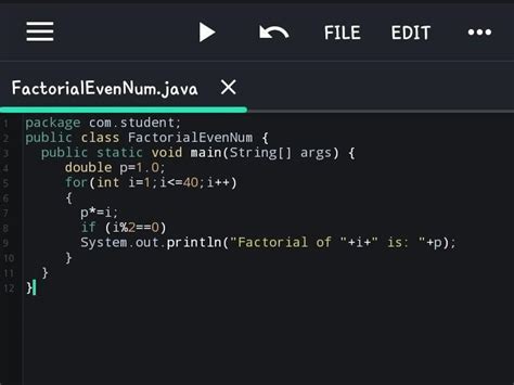 Write A Program To Print The Factorial Of First 20 Even Numbers Using