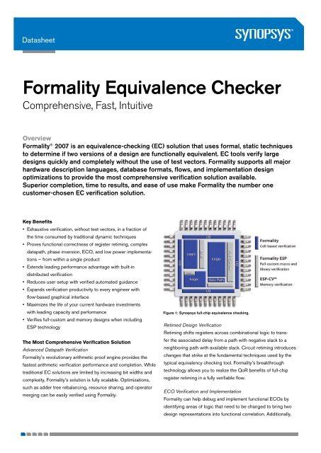 Formality Equivalence Checker Europractice