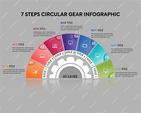 Premium Vector Vector Circle Chart Template For Infographics With 7 Options