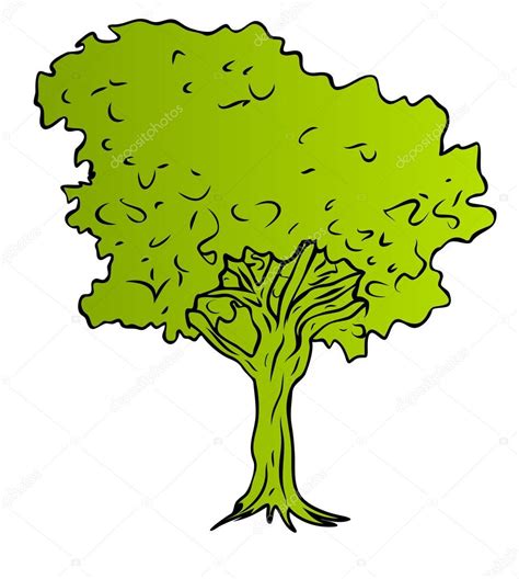 Green Tree Vector Shape Stock Vector By ©baavli 64245253