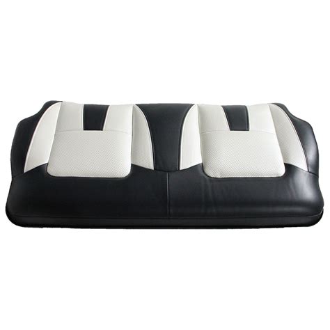 Evolution D5 Golf Cart Seat Cushion Assembly White Black Elite