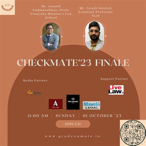 Ayush Jaiswal On Linkedin Excited To Be Part Of Checkmate23 Finale As A Panelist Alongside Ananth