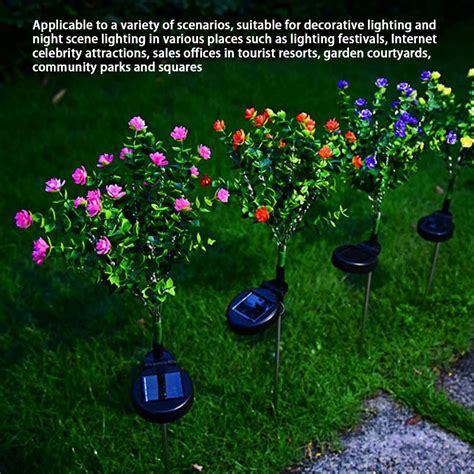 Ηλιακά Διακοσμητικά Φωτιστικά Led Κήπου Μπουκετάκι με Κόκκινα Ανθάκια Σετ 2 τεμάχια Playspot