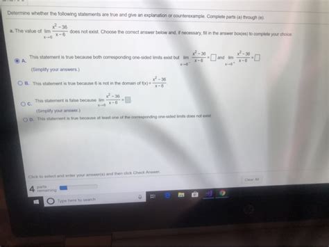 Solved Determine Whether The Following Statements Are True Chegg