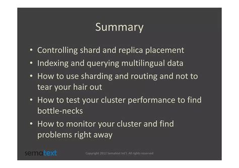 scaling massive elastic search clusters rafał kuć sematext ppt