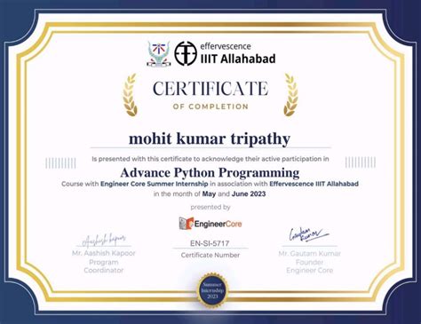 mohit kumar tripathy on linkedin iiitallahabad pythoncertification