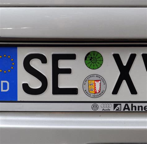 Autofahrer Bitte Keinen Sex Auf Den Kfz Kennzeichen Welt