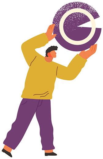 추상 원형 기하학적 모양 오버헤드 벡터 일러스트레이션을 들고 조직하는 청년 3차원 형태에 대한 스톡 벡터 아트 및 기타 이미지 3차원 형태 가공의 인물 개념 Istock