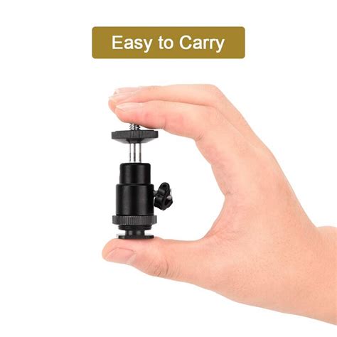 Mini Kuglehoved [ 2 Stk ] Med Skomonteringsadapter Grandado