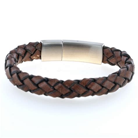 Mens Bracelets Black Leather At Christopher Romero Blog