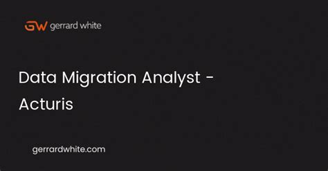 Steve Wright On Linkedin Data Migration Analyst Acturis City Of London