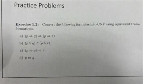 Solved Practice Problems Exercise Convert The Following Chegg Com