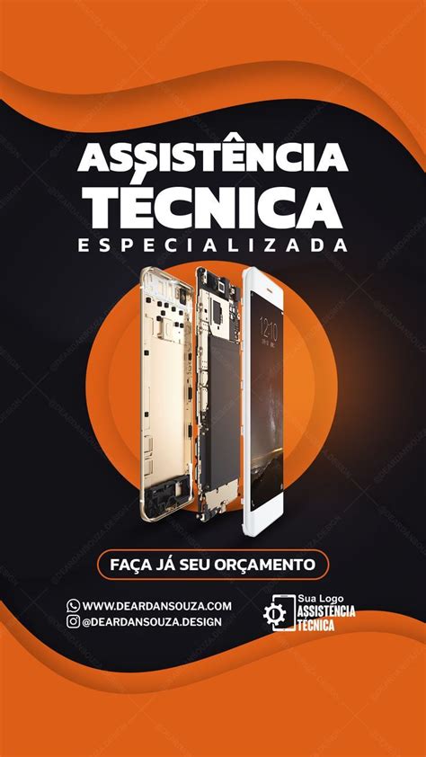 Pack Assistência Técnica Em Celulares Social Media Design Graphics