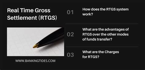 Real Time Gross Settlement RTGS Banking Tides