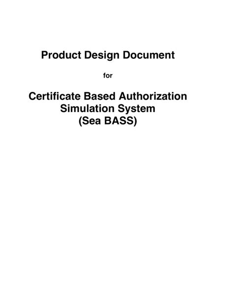 Software Design Document Download Free Documents For PDF Word And Excel